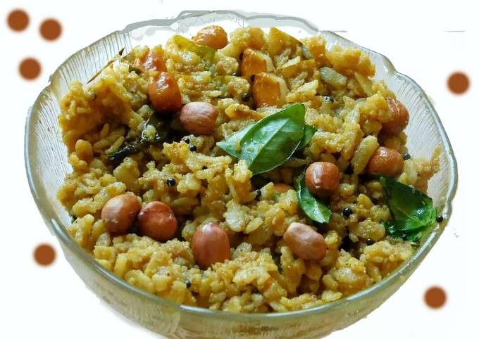 Poha tamarind uppuma (aval puli uppuma Tamil) Recipe by Lakshmi ...