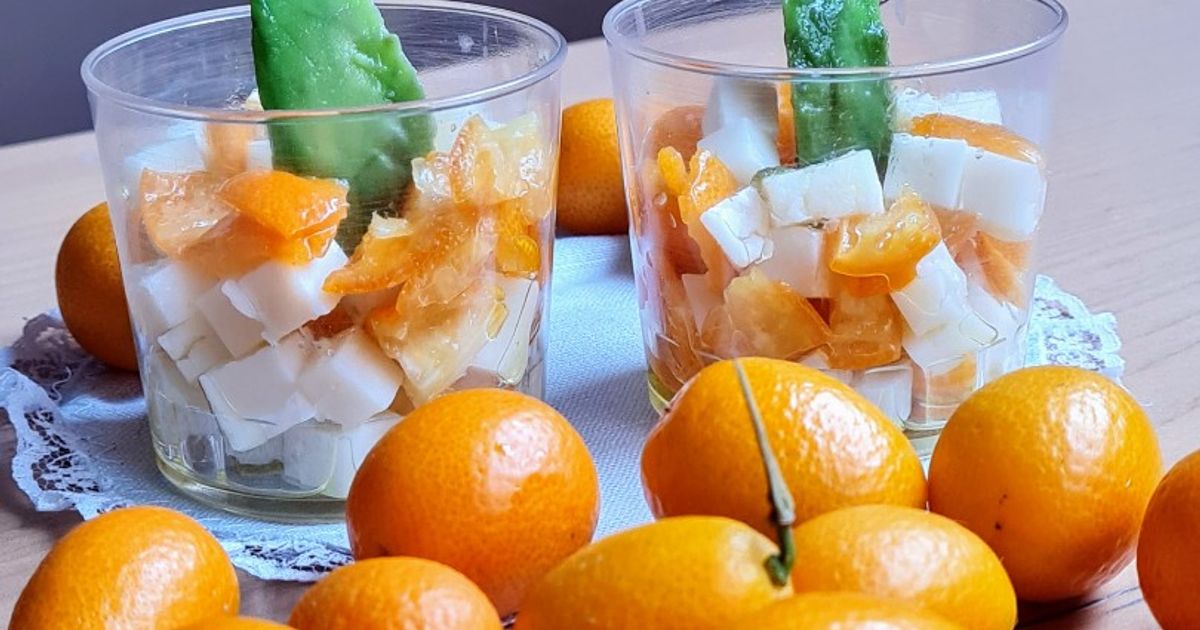 Copitas De Kinotos Y Queso Tipo Feta 🐐 Shots De Kumquat Y Queso Estilo ...