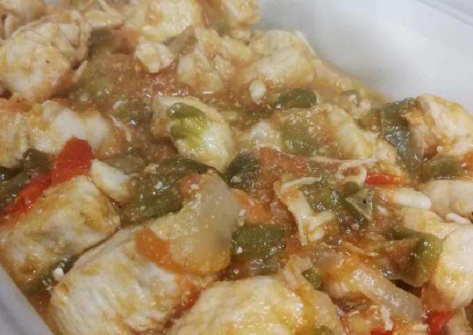 Pollo con verduras Receta de Julia López- Cookpad