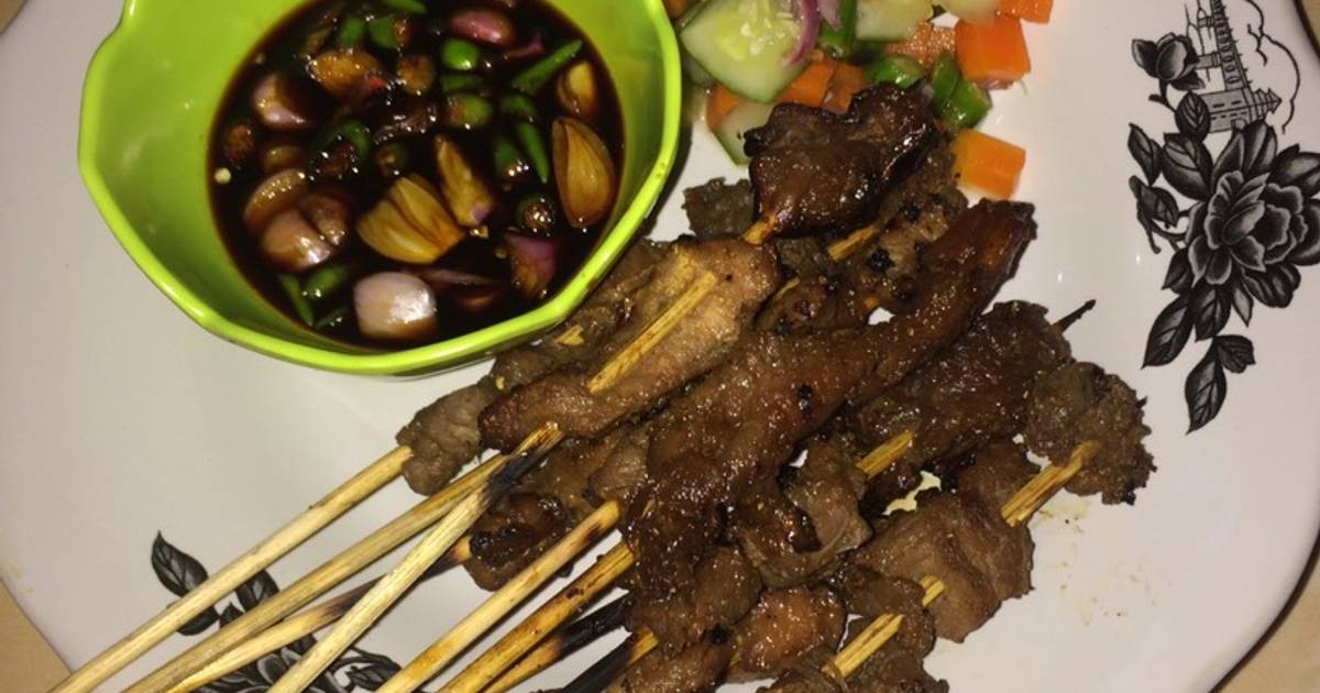 Resep Sate Sapi Sederhana oleh Sekar Sayur - Cookpad