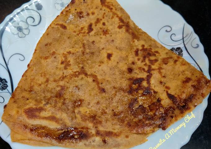 Gud paratha with multigrain flour Recipe by Susmita Patnaik - Cookpad