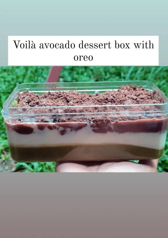 Resep Avocado dessert box with oreo oleh Vina Fitriana - Cookpad