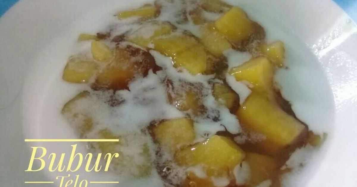 Resep bubur ubi rambat telo rumahan enak dan mudah - Cookpad