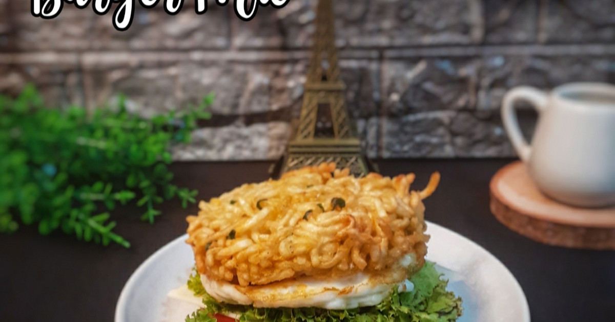 Resep Burger Mie oleh Silmia Latifah Irhami - Cookpad