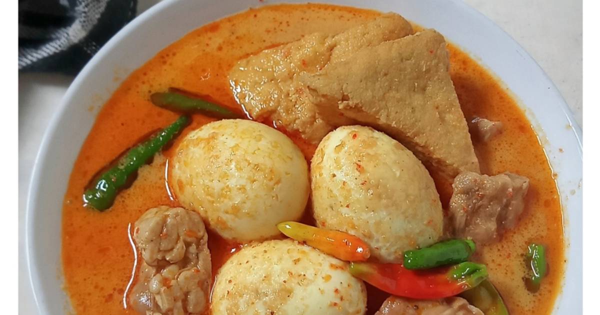 Resep Gulai Telur, Tempe Tahu oleh Ismy Maulidasary - Cookpad