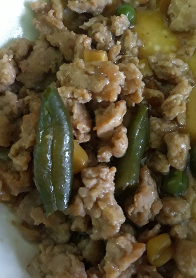 Resep Tumis daging ayam giling simple (makanan anak 2thn) oleh Nani ...