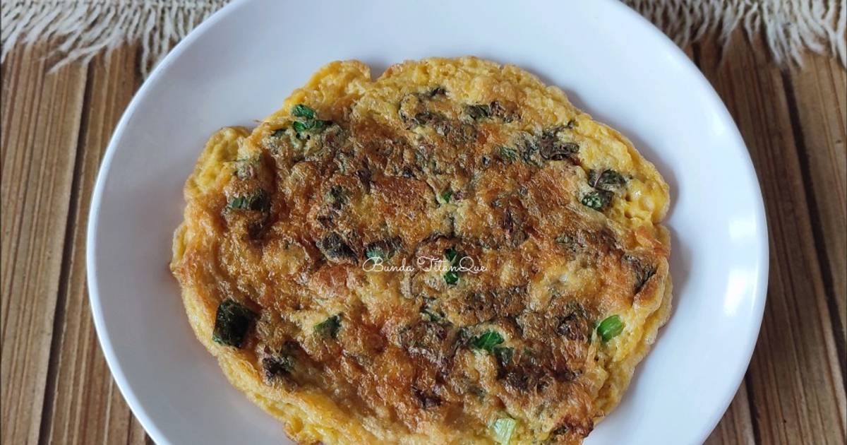 23 resep telur dadar bayam merah enak dan mudah - Cookpad