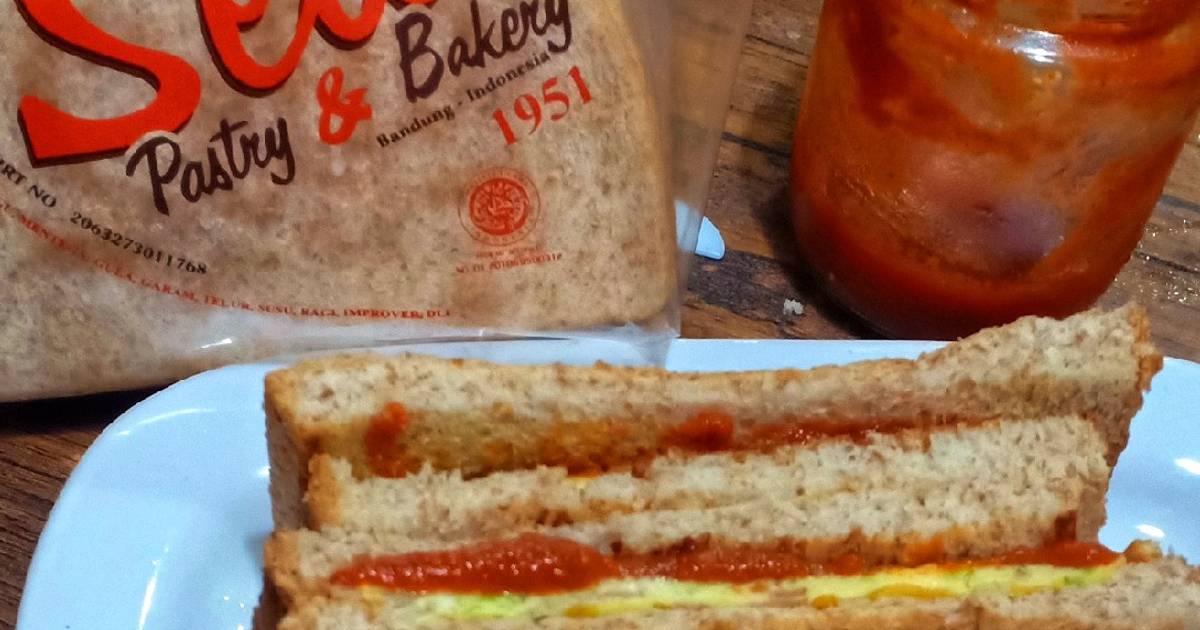 Resep Korean street egg sandwich roti gandum menu diet sarapan oleh ...