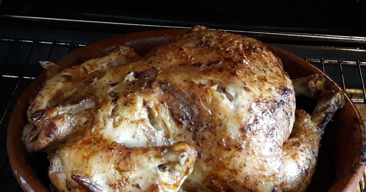 Pollo Asado En Bandeja De Barro Receta de Lara GL