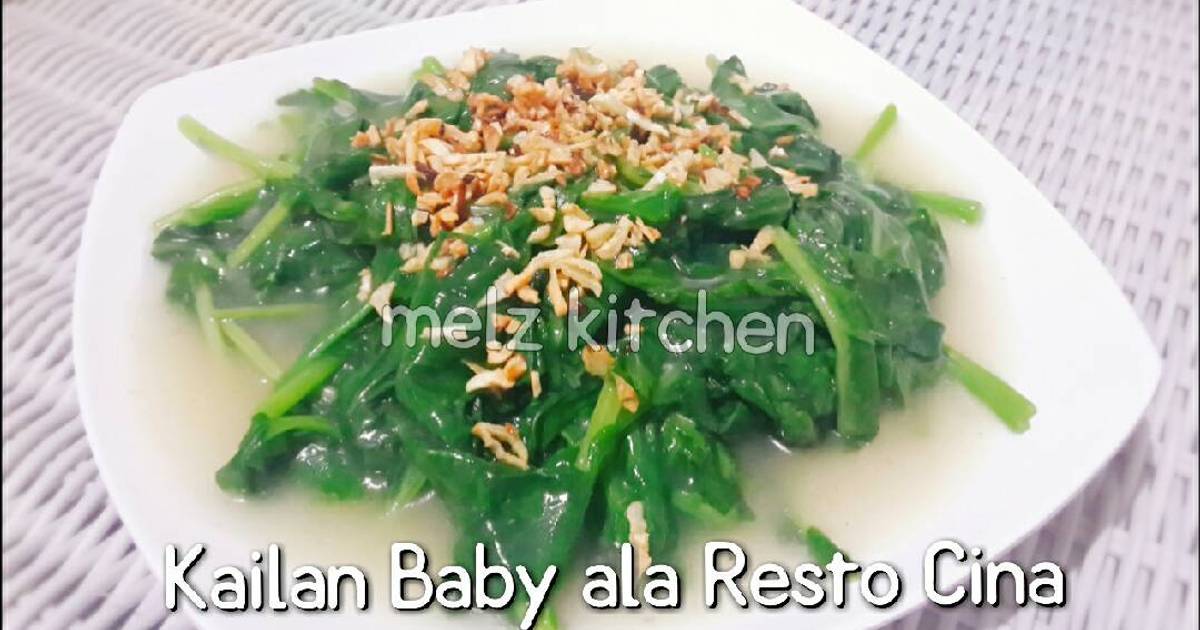 Resep Kailan Baby ala Resto Cina oleh Melz Kitchen - Cookpad