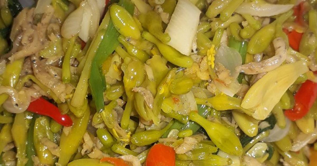 Resep Tumis Teri Bunga pepaya & Kangkung ala teh ike 😋 oleh Chicko Niks ...