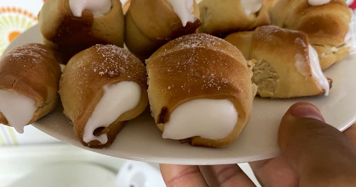 Cañoncitos Con Relleno De Chantilly Casero 🤩 Receta de Sanny Santos ...