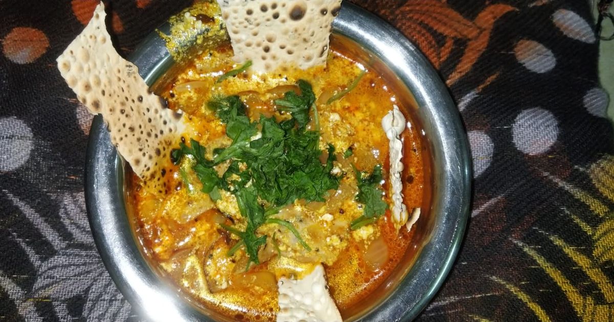 Kinnari Vithlani Pabari દ્વારા રેસીપી દહીં પાપડ સબ્જી (Dahi Papad Sabji ...
