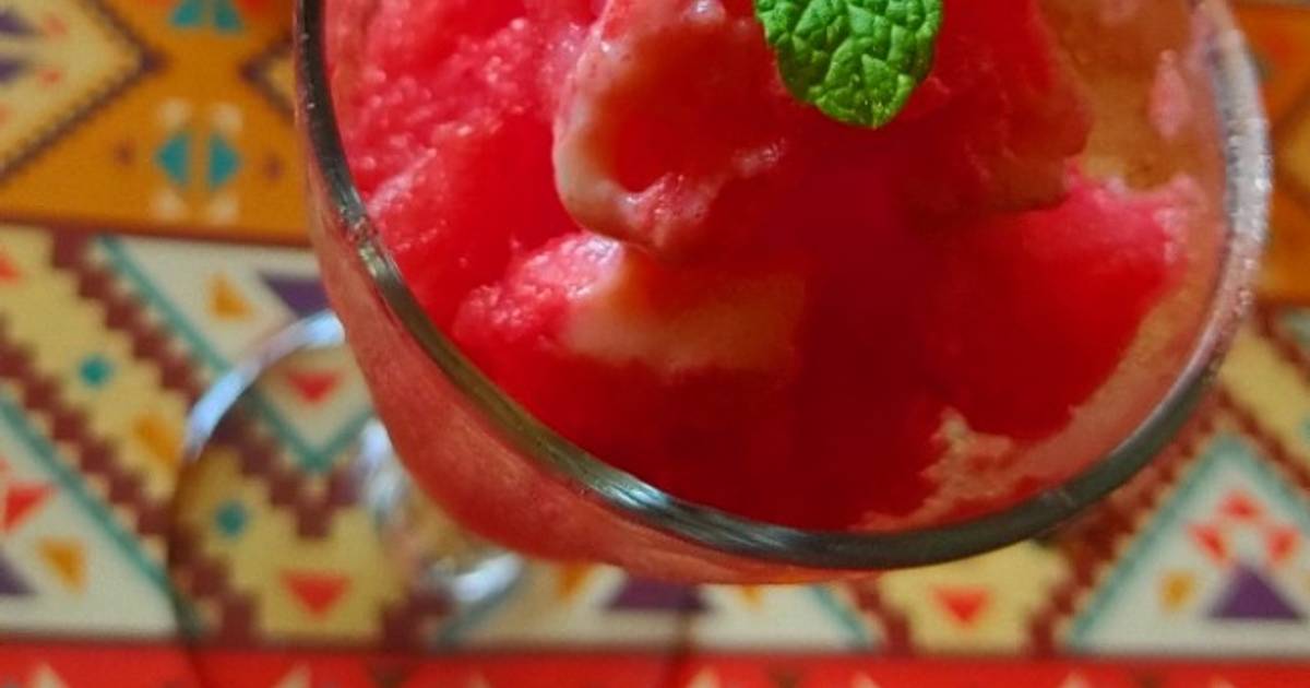 Watermelon ice Recipe by Suchitra S(Radhika S) - Cookpad