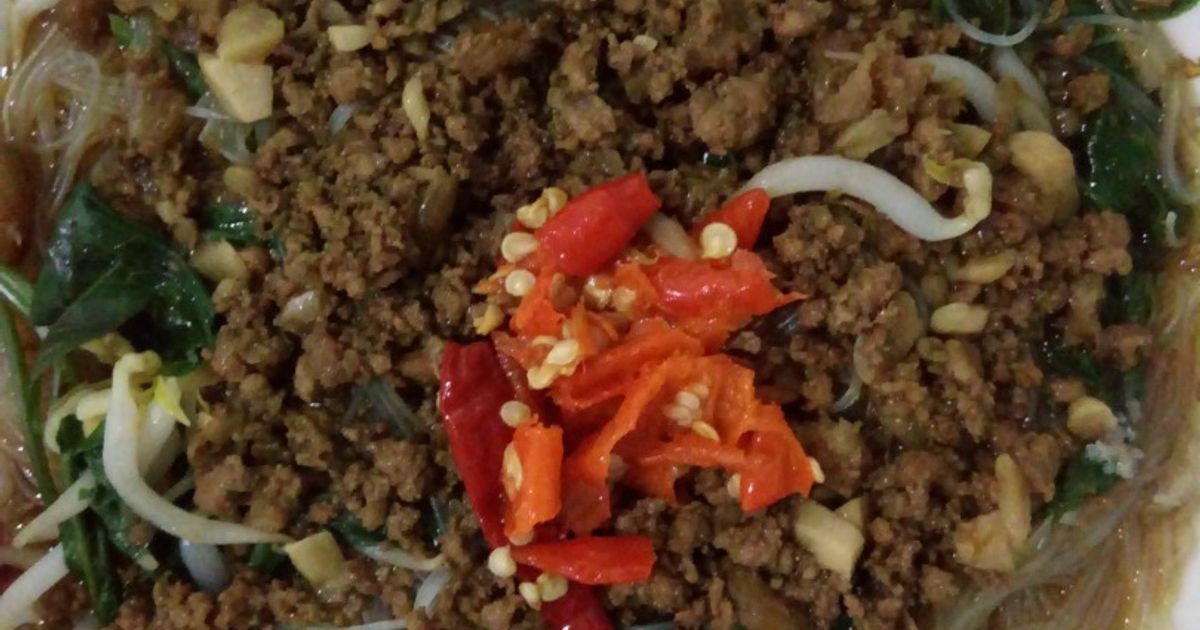 Resep Mie / Bihun Kangkung Babi oleh Kezia Lily - Cookpad