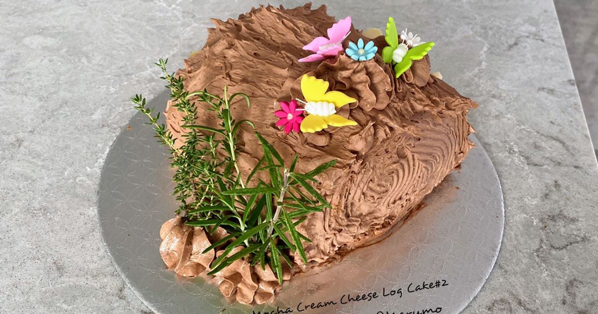 Mocha Cream Cheese Log Cake#2 Recipe by Pakprawee - Cookpad