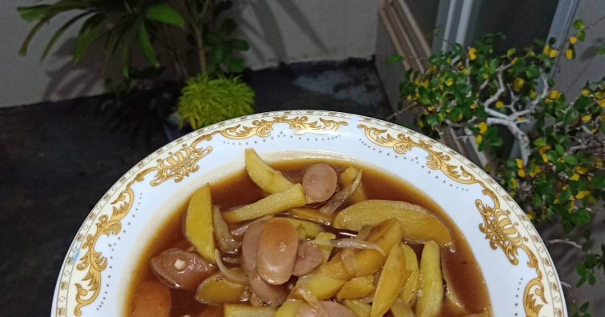 Resep Kentang sosis teriyaki oleh fonica liem - Cookpad