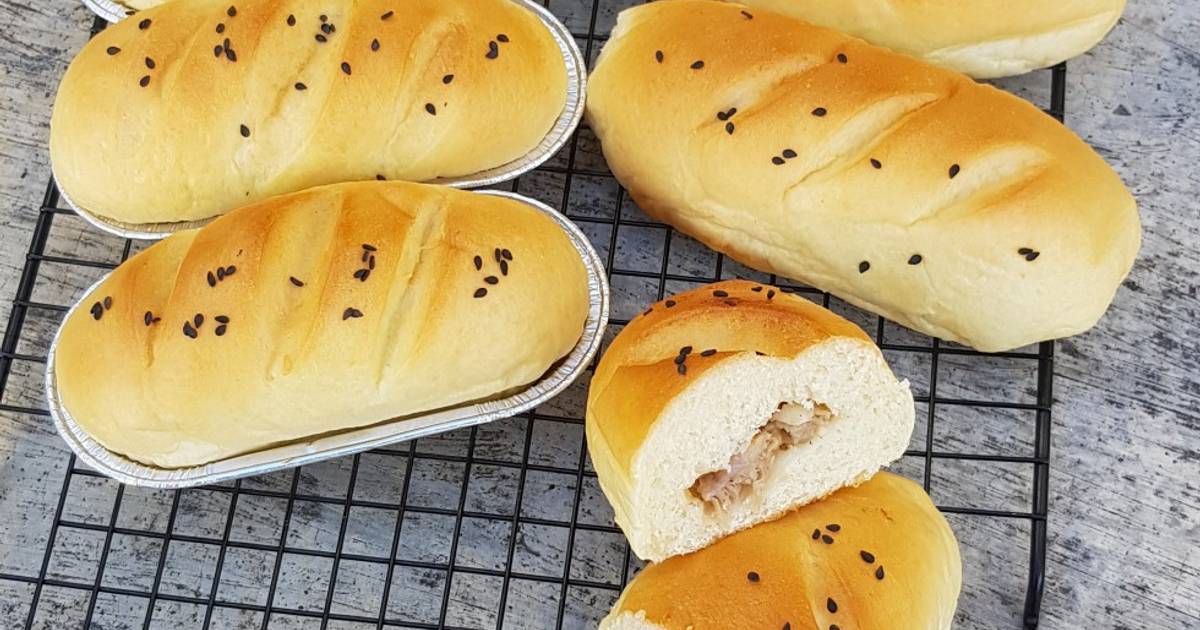 Resep 93.Roti Tuna Mayo 🥖🐟😍💕👌🏻 oleh Laura 🐻🍯 - Cookpad