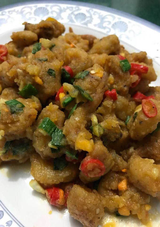 Resep Cumi Telur Asin (Salted Egg Squid/Sotong) oleh - Cookpad