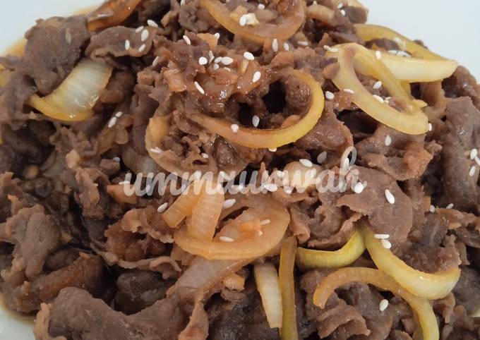 Resep Beef teriyaki simple ala hokben oleh Ummu Urwah - Cookpad