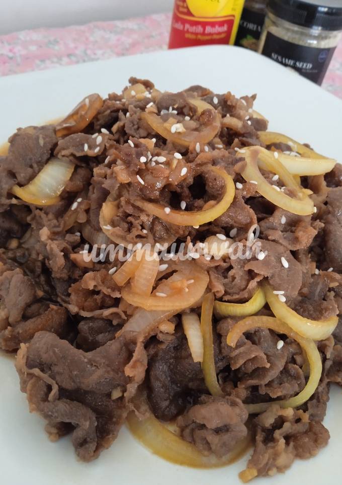 Resep Beef teriyaki simple ala hokben oleh Ummu Urwah - Cookpad