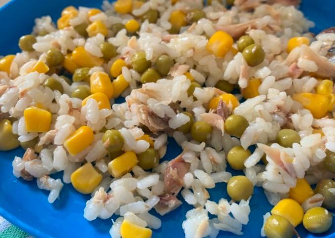 Arroz con guisantes y caballa BLW Receta de Marieta Mamá- Cookpad