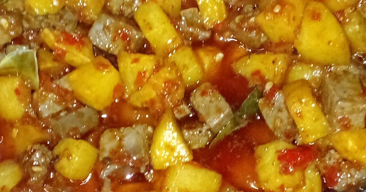 Resep Balado Hati Sapi Kentang oleh NengDewi.as - Cookpad