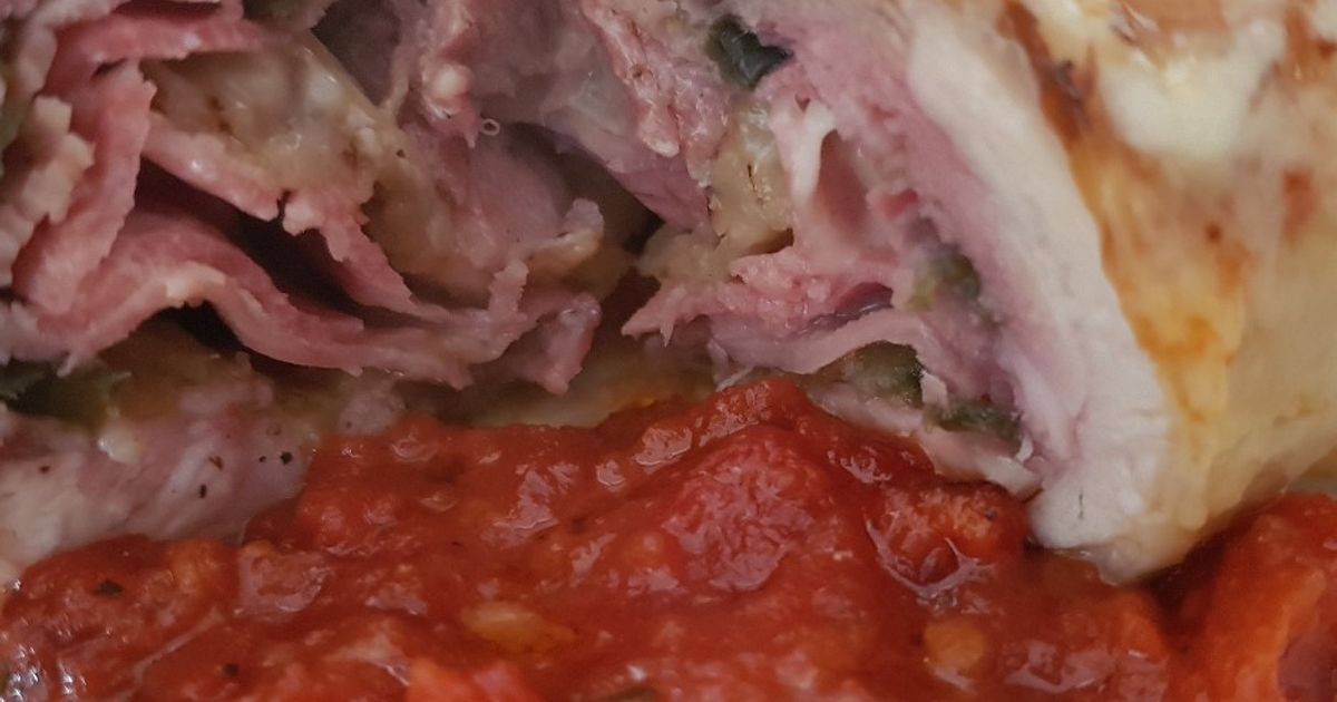 Pollo Relleno Bella Napoli🇮🇹 Receta de RAFIKITCHEN - Cookpad