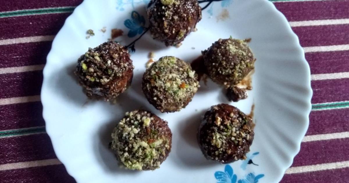 Choco nutty balls Recipe by Sushmita Chakraborty - Cookpad
