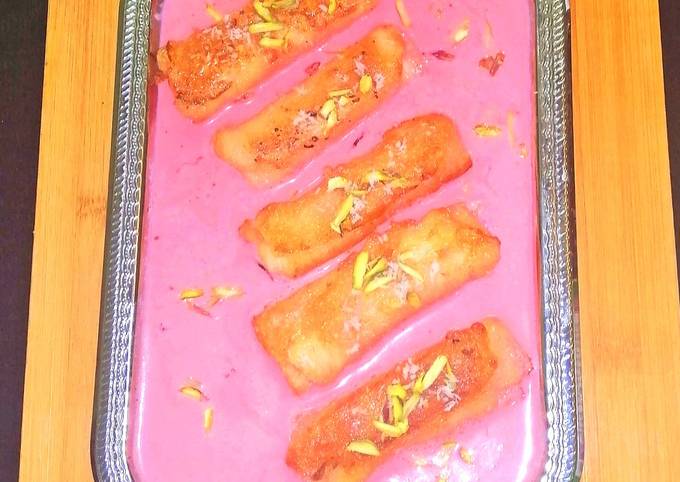 Gulabi shahi roll Recipe by Shomi Noman - Cookpad