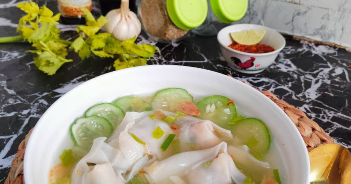 Resep Pangsit Kuah (Soup Wonton) oleh Iftitah Kurniasari - Cookpad