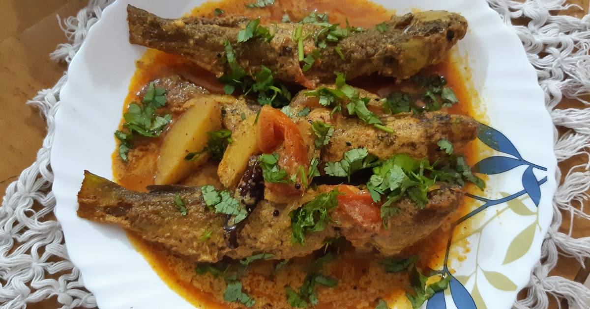 Pohala macha besara(Fried Pohala fish in tangy mustard gravy) Recipe by ...