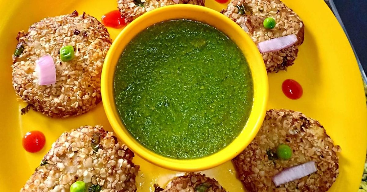 Oats Aaloo Tikkis Recipe by Satya Jha - Cookpad
