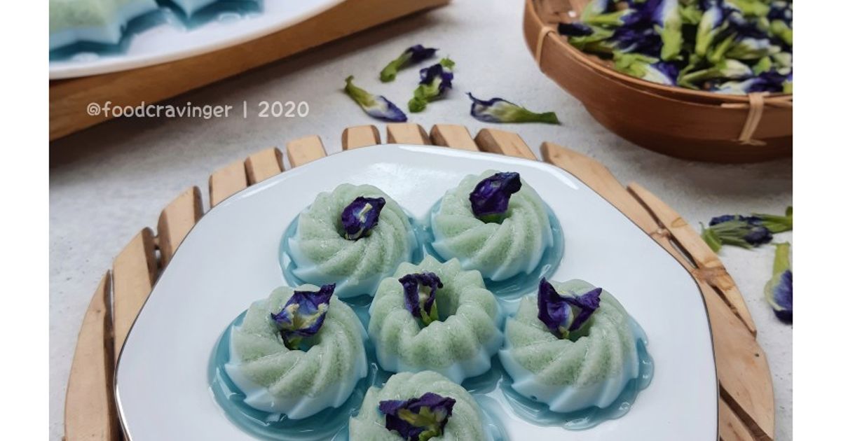Resep Pudding Lumut Bunga Telang oleh Rachmita Virdani - Cookpad