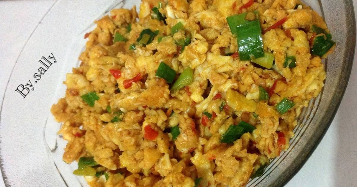 Resep Orak arik telur sambal terasi kemasan oleh Sally サーリ - Cookpad