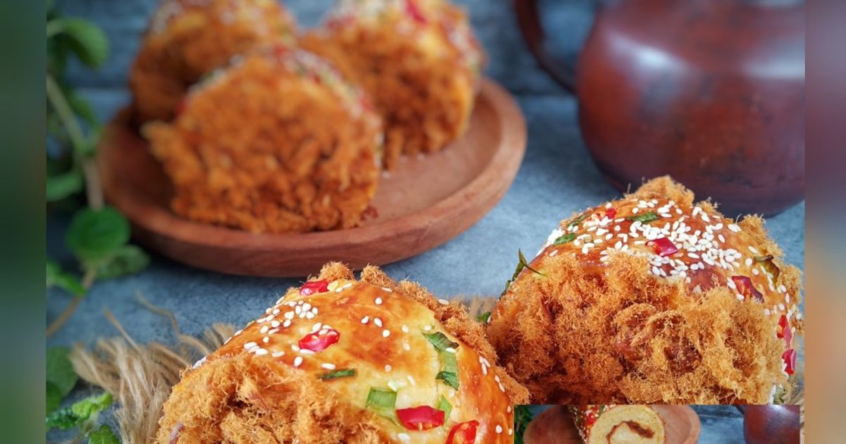 Resep Floss Roll Bun (Roti Gulung Abon) oleh Ummu Khal Kitchen - Cookpad