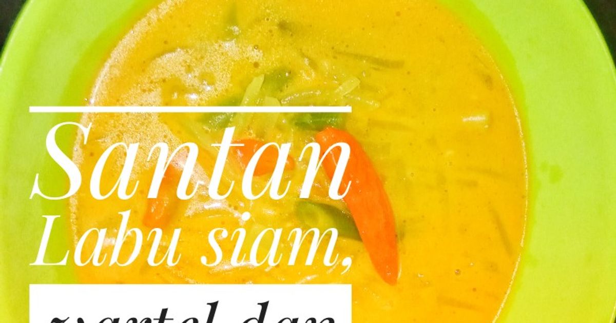 Resep buncis labu siam santan rumahan enak dan mudah - Cookpad