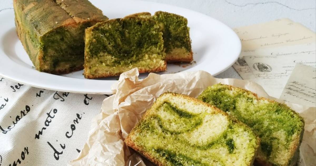 Resep Matcha Marble Pound Cake oleh Mey's Kitchen - Cookpad