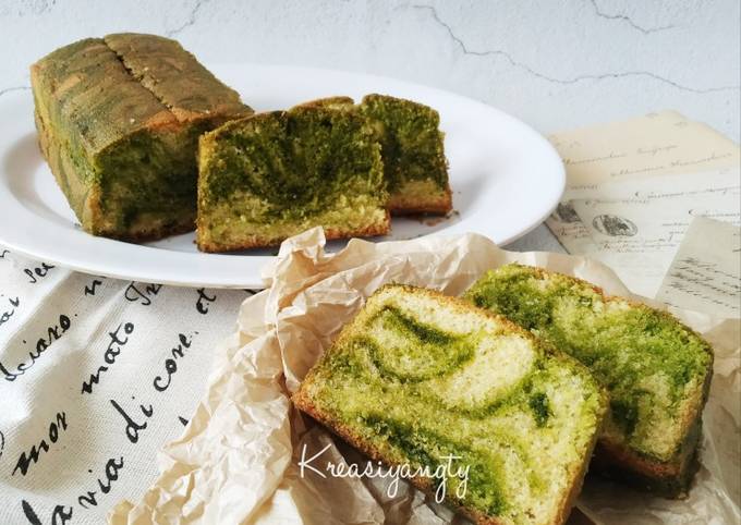 Resep Matcha Marble Pound Cake oleh Mey's Kitchen - Cookpad