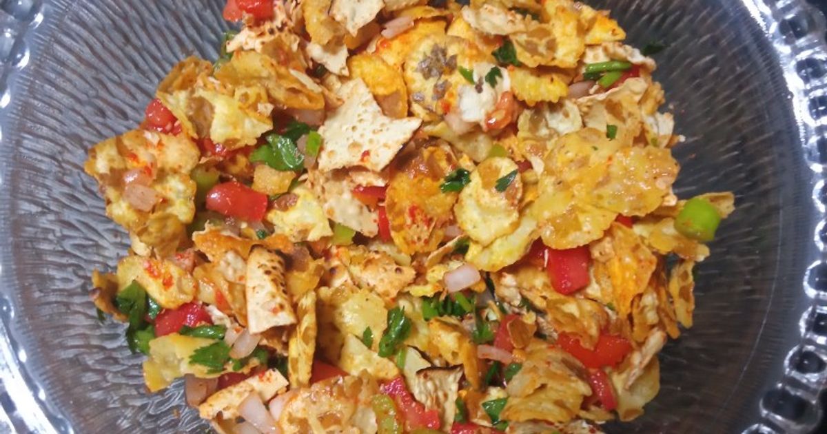 Papad Chaat Recipe by Pooja Prajapati - Cookpad