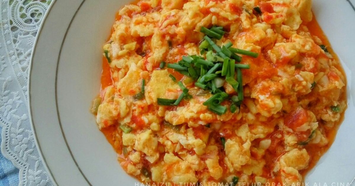 Resep telur tomat praktis, sehat, dan mudah dibuat