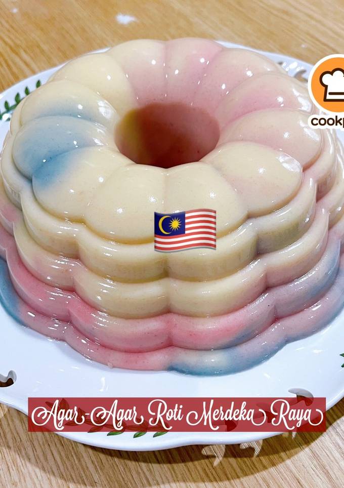 Resipi 👩‍🍳Agar-Agar Roti Merdeka Raya🇲🇾 oleh Mahadiah - Cookpad
