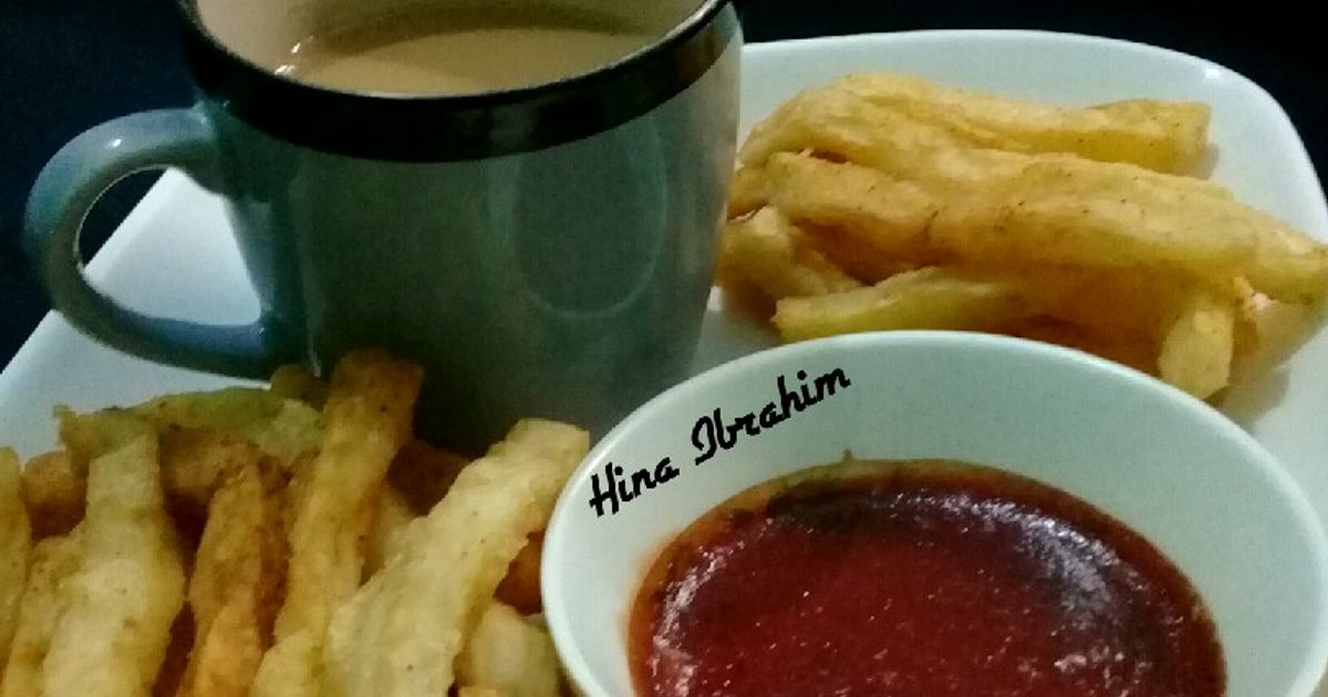 Tea With Fries Recipe by Hina Ibrahim - Cookpad
