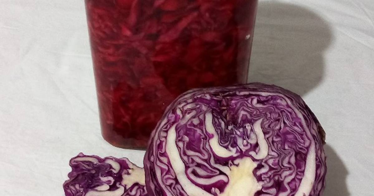 طرز تهیه ترشی کلم بنفش رستورانی ساده و خوشمزه توسط هانی پز🇮🇷 - کوکپد