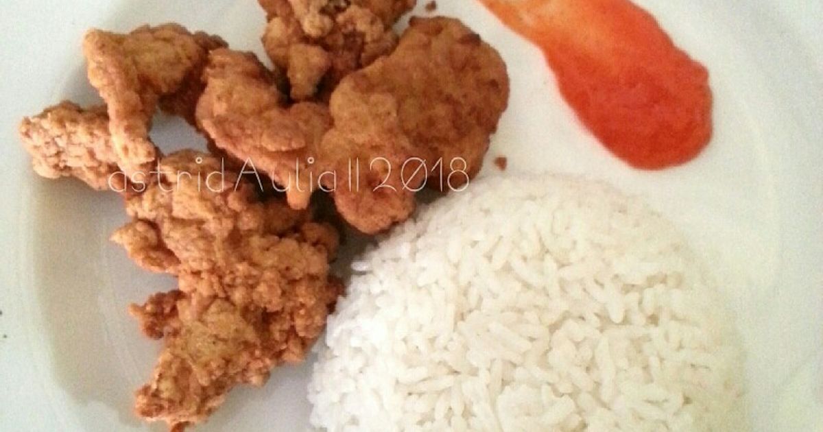 Resep Chicken Pop Corn By Accident 😂 oleh Astrid Aulia - Cookpad