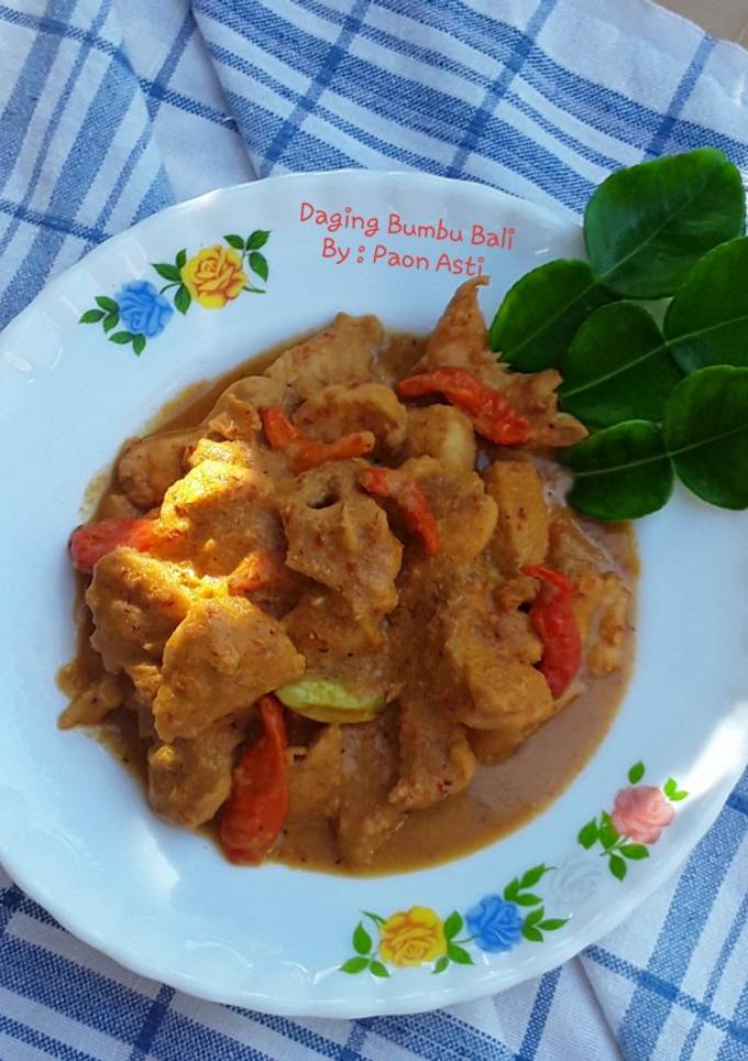 Resep Daging Bumbu Bali (Menu Idul Adha) oleh asti - Cookpad