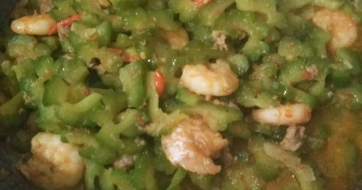 Resep Tumis Pare Udang Daging oleh Mey_NN - Cookpad
