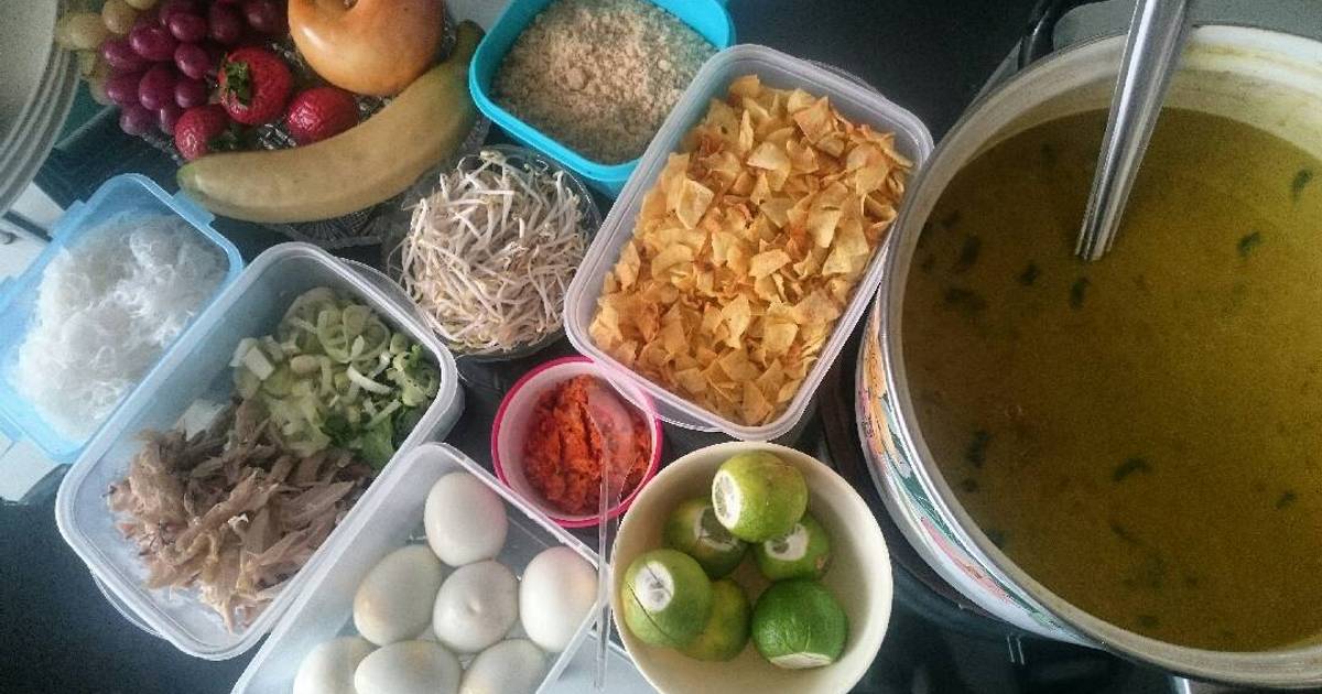 Resep Soto ayam komplit oleh Monica Cicilia - Cookpad