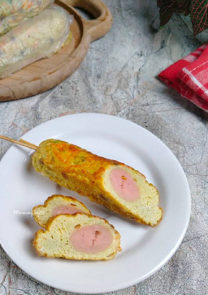 Resep Sostel (Sosis Telur) Tanpa Cetakan oleh Mita.W#MommyFayzel# - Cookpad