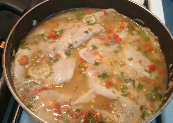 Pescado hervido bien sazonado.ॐ Receta de María Carmen - Cookpad